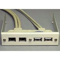 【ぷらっとオンライン】ainex USB2.0/IEEE1394 3.5インチベイ用フロントパネル (PF-022)｜通販